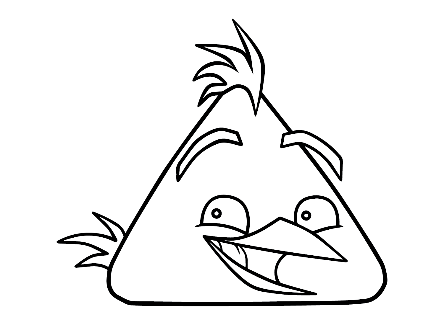 Angry Birds Go Coloring Pages Chuck