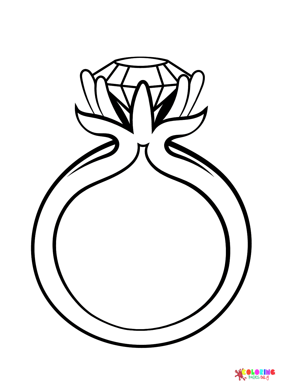 36 Wedding Ring Coloring Pages ColoringPagesOnly