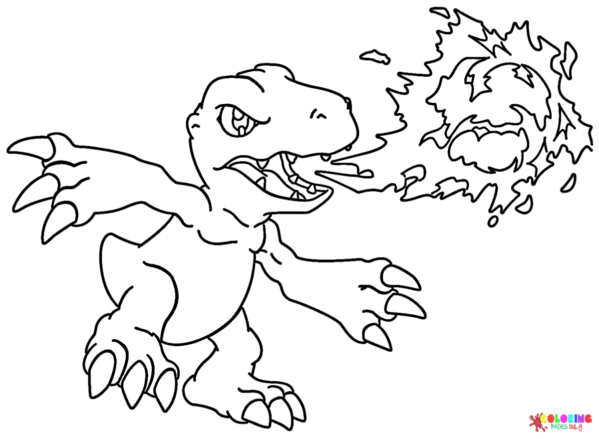 21 Free Printable Agumon Coloring Pages