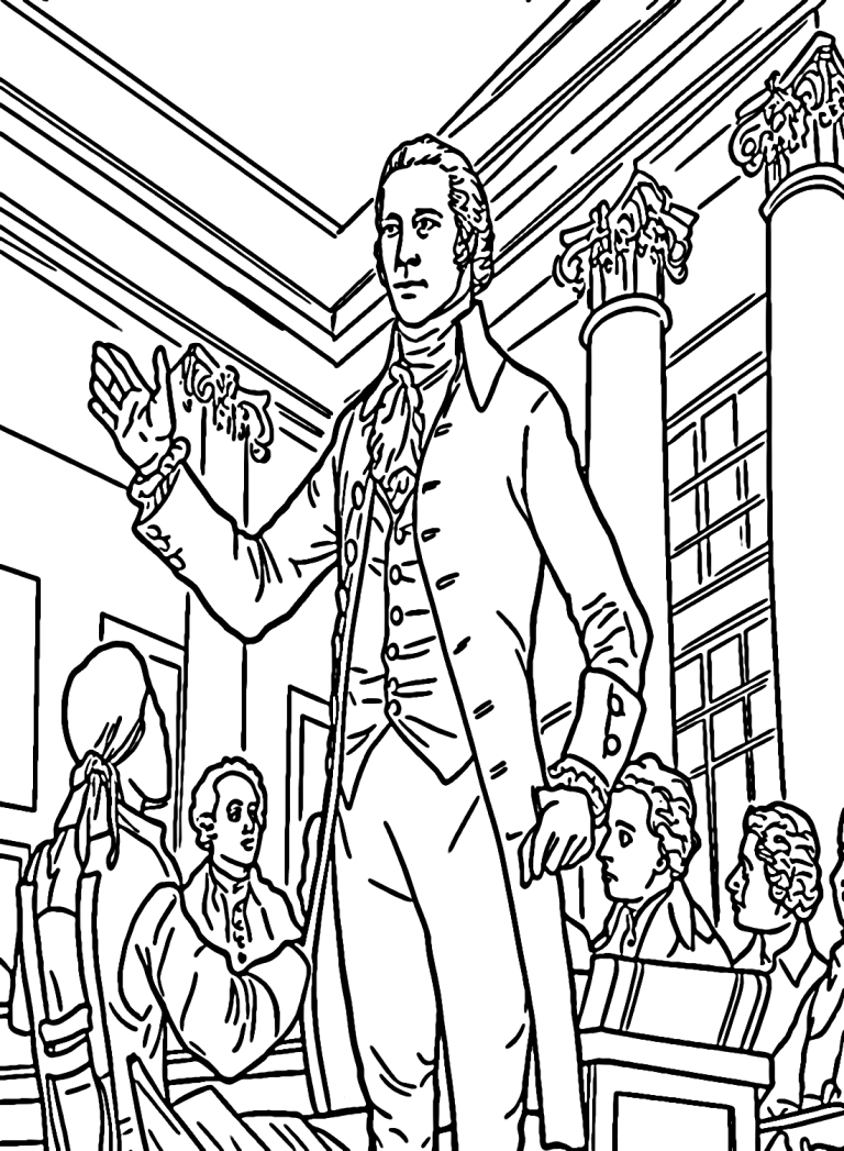 13 Free Printable Alexander Hamilton Coloring Pages
