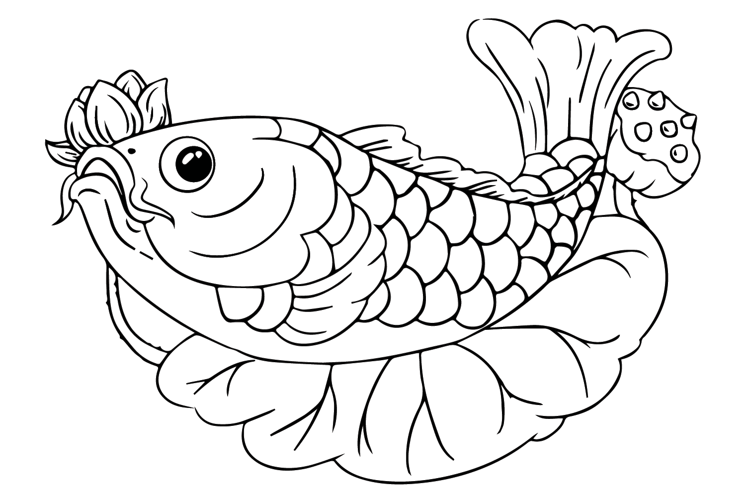 20 Carp Coloring Pages Free Printable PDF Online Coloring 20 Carp Coloring Pages Free Printable PDF Online Coloring