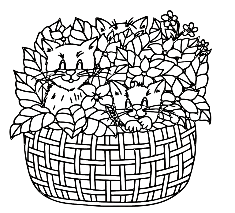 20+ Flower Basket Coloring Pages - Free Printable PDF & Online Coloring