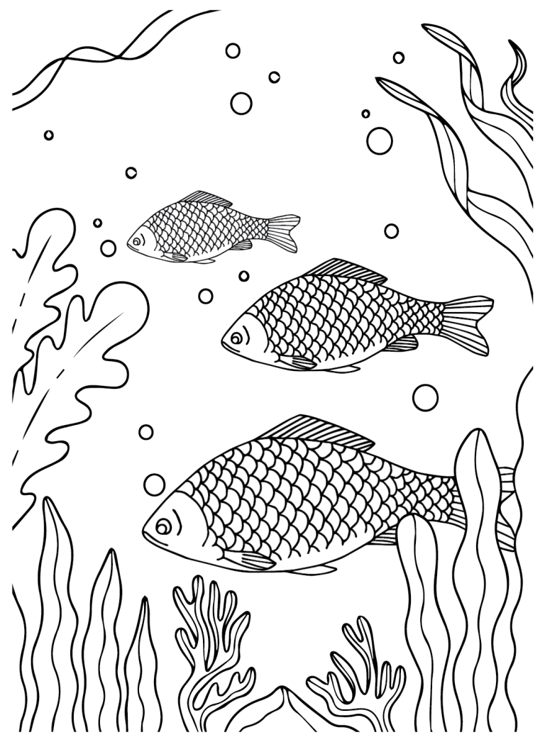 20+ Carp Coloring Pages - Free Printable PDF & Online Coloring
