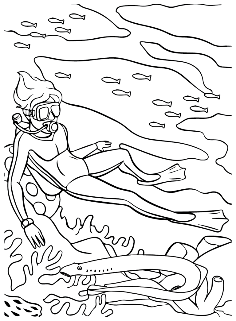 Lamprey Coloring Pages - Free Printable PDF & Online Coloring