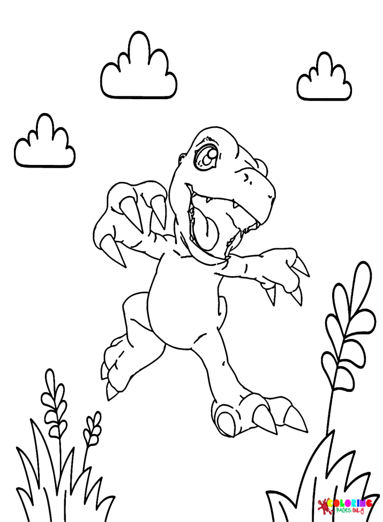 21 Free Printable Agumon Coloring Pages