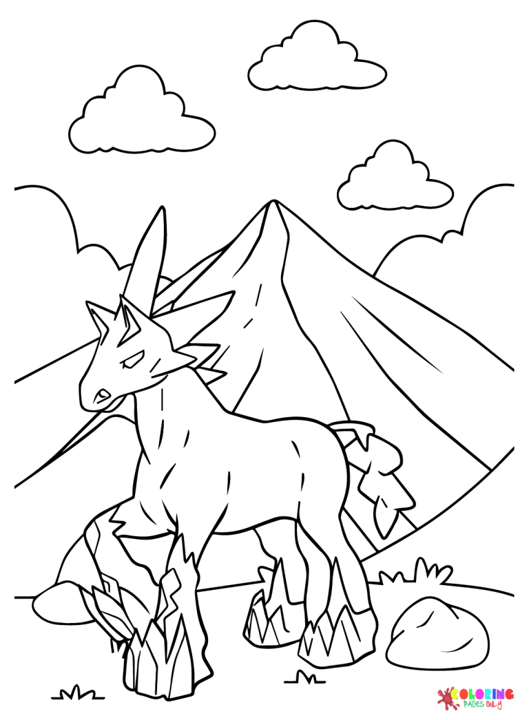 Glastrier Coloring Pages - Free Printable PDF & Online Coloring
