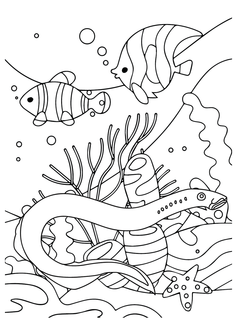 Lamprey Coloring Pages - Free Printable PDF & Online Coloring