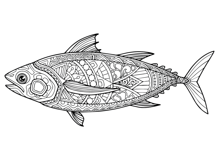 Plus de 20 coloriages de maquereaux – PDF imprimable et coloriage en ...