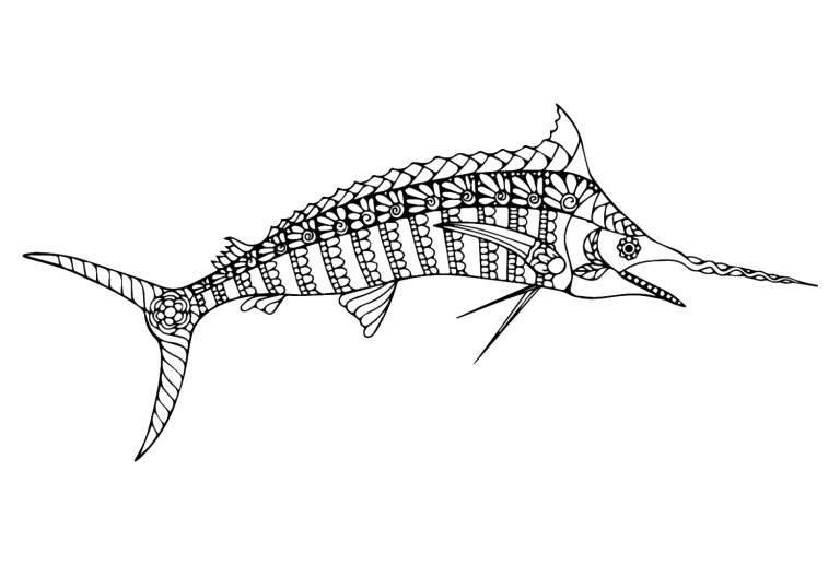 20+ Marlin Coloring Pages - Free Printable PDF & Online Coloring