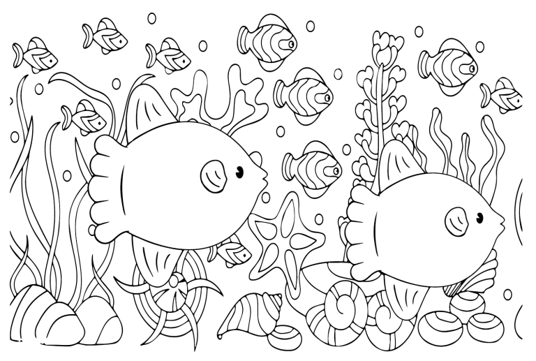 20+ Ocean Sunfish Coloring Pages - Free Printable PDF & Online Coloring