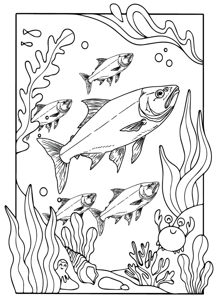 Bluefish Coloring Pages - Free Printable PDF & Online Coloring