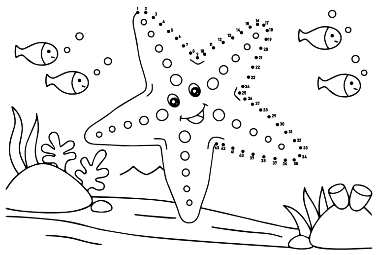 33 Starfish Coloring Pages - Free & Printable for Kids and Adults