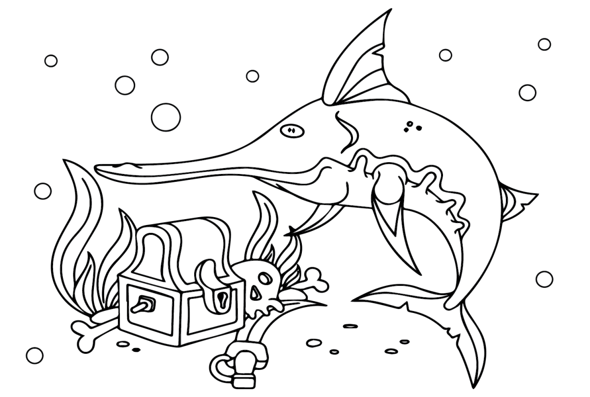 20+ Swordfish Coloring Pages - Free Printable PDF & Online Coloring