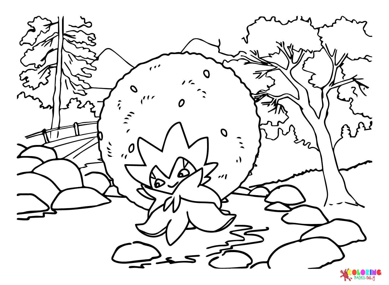 The Eldegoss Coloring Page Free Printable Coloring Pages