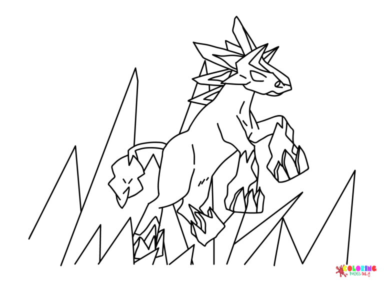 Glastrier Coloring Pages - Free Printable PDF & Online Coloring