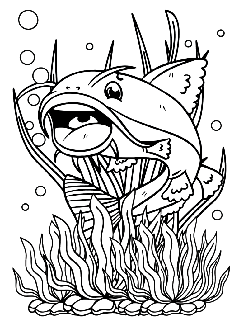 20+ Catfish Coloring Pages - Free Printable PDF & Online Coloring