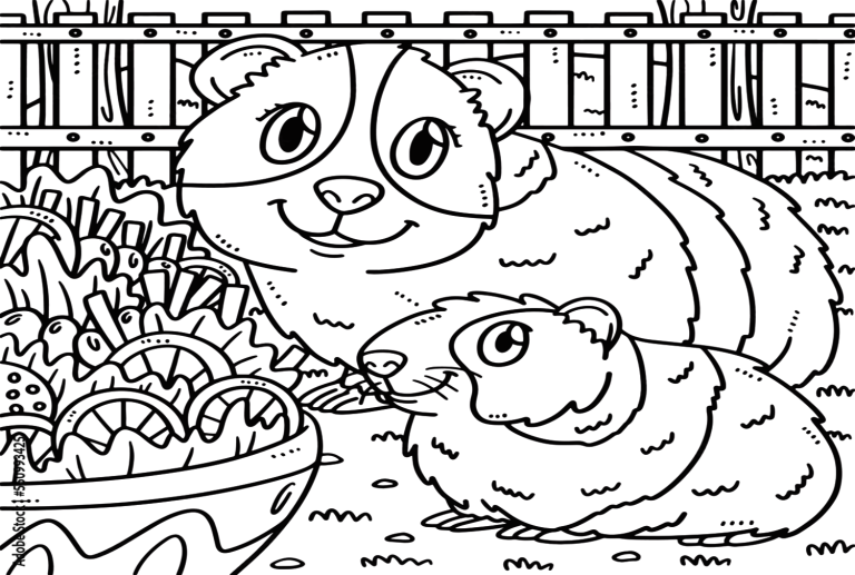 20+ Guinea Pig Coloring Pages - Free Printable PDF, JPG, PNG & Online ...