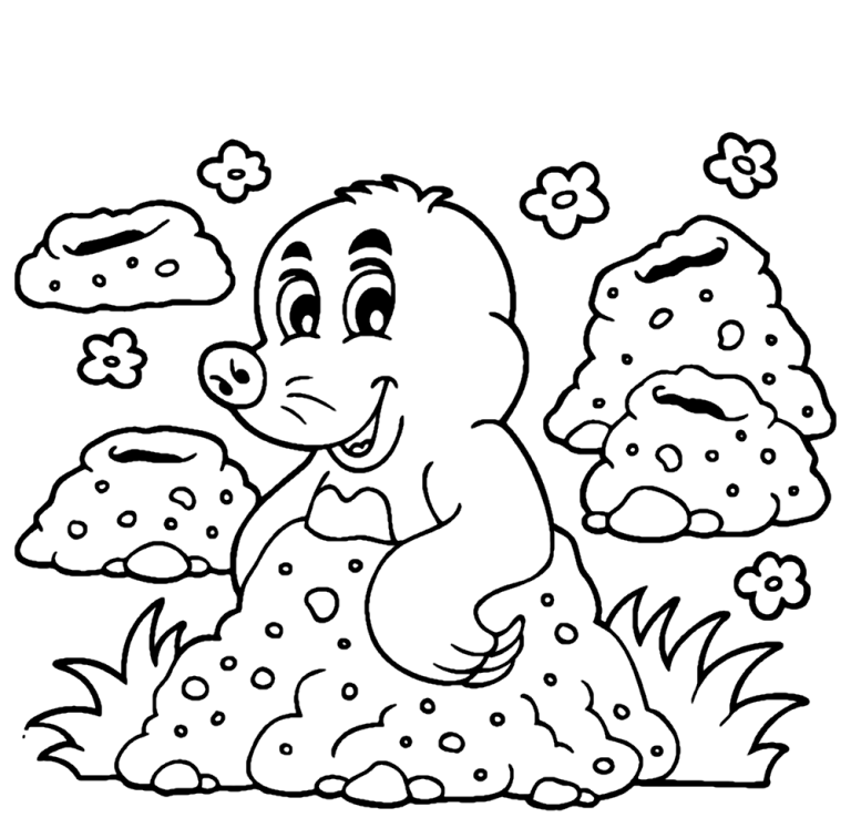 Mole Coloring Pages - Free Printable PDF & Online Coloring