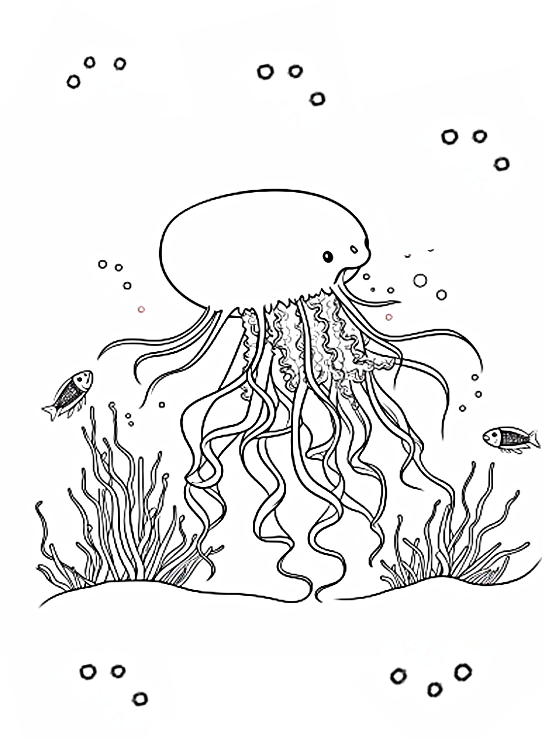 20 Jellyfish Coloring Pages ColoringPagesOnly