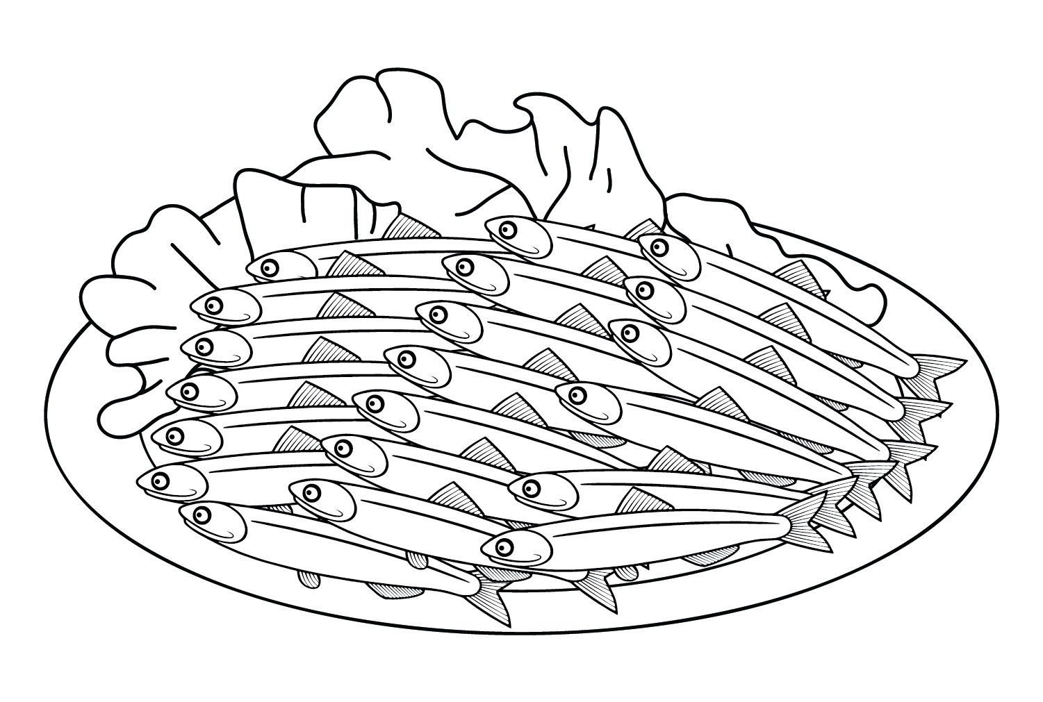 Anchovy Coloring Pages Free Printable PDF Online Coloring Anchovy Coloring Pages Free Printable PDF Online Coloring