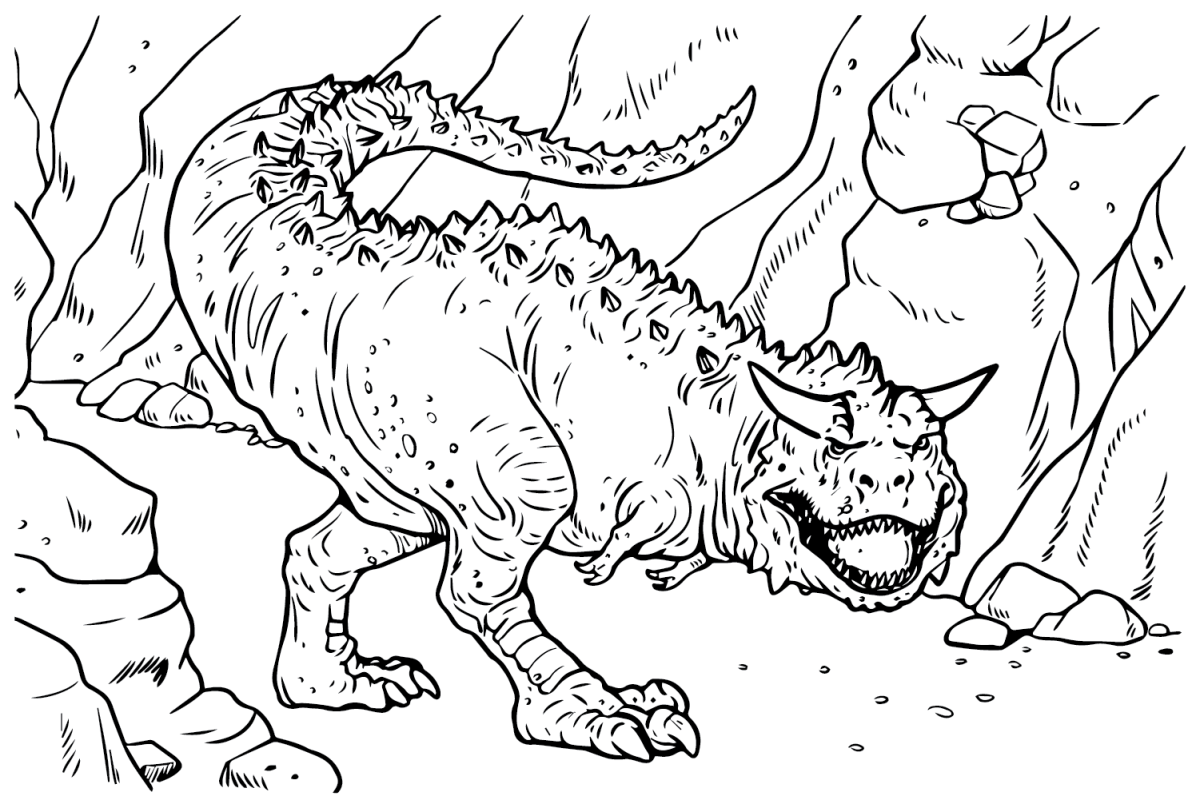20+ Carnotaurus Coloring Pages - Free Printable PDF & Online Coloring