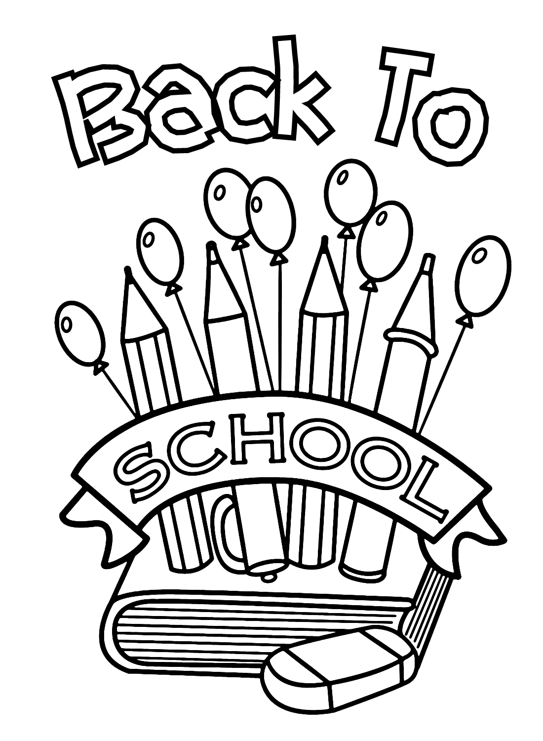 Back To School Coloring Page PDF Back To School Coloring Pages