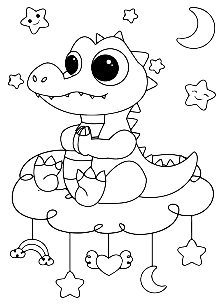 41 Crocodile Coloring Pages - Free & Printable for Kids and Adults