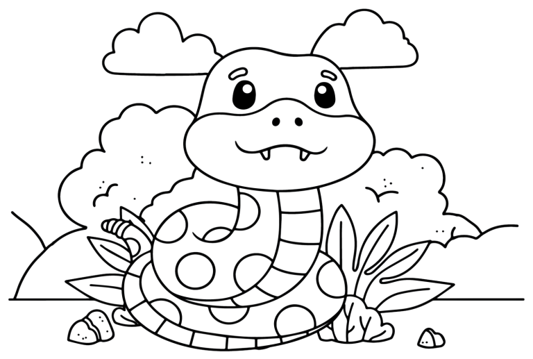 25 Free Printable Rattlesnake Coloring Pages