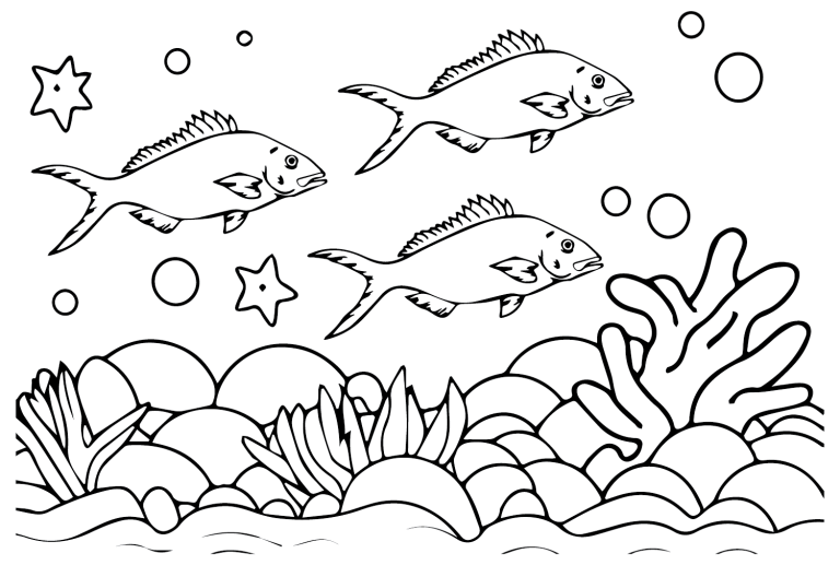 20+ Snapper Coloring Pages - Free Printable PDF & Online Coloring