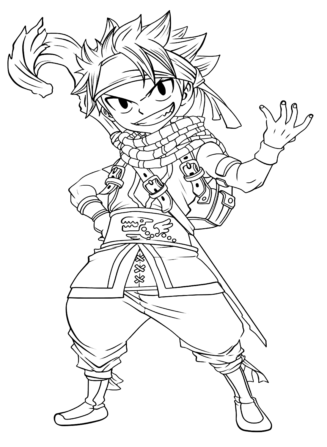 Natsu Dragneel Angry Drawing