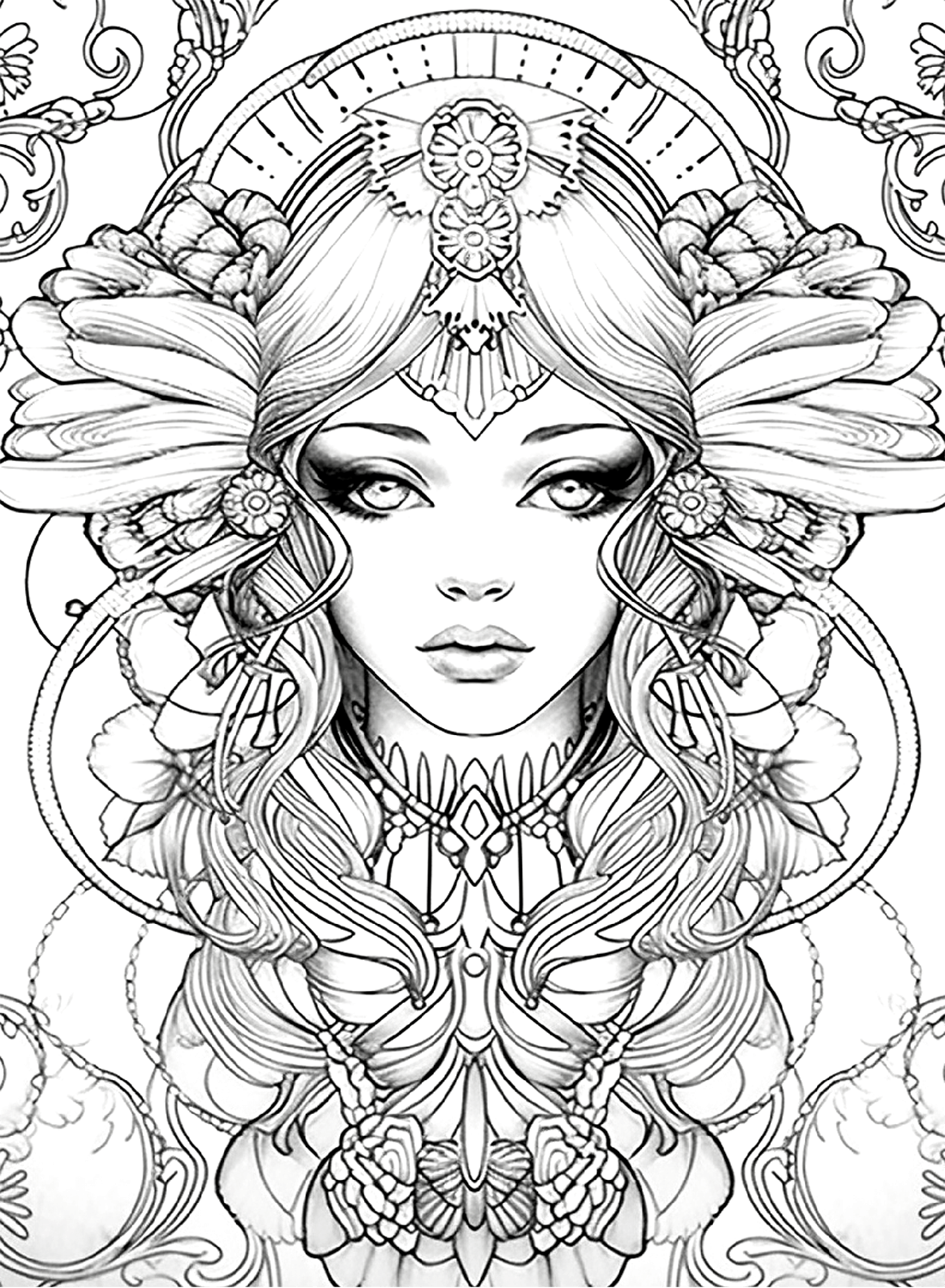 Fairy Coloring Pages - Coloring Pages For Kids And Adults