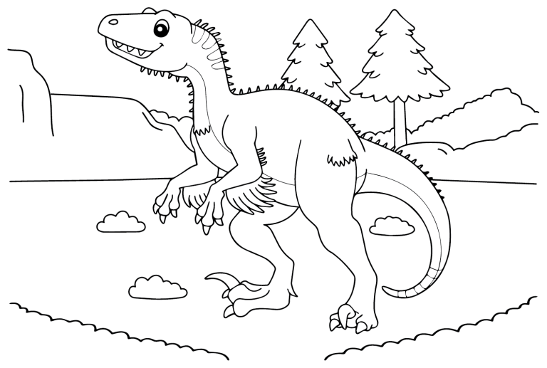 20+ Utahraptor Coloring Pages - Free Printable PDF & Online Coloring