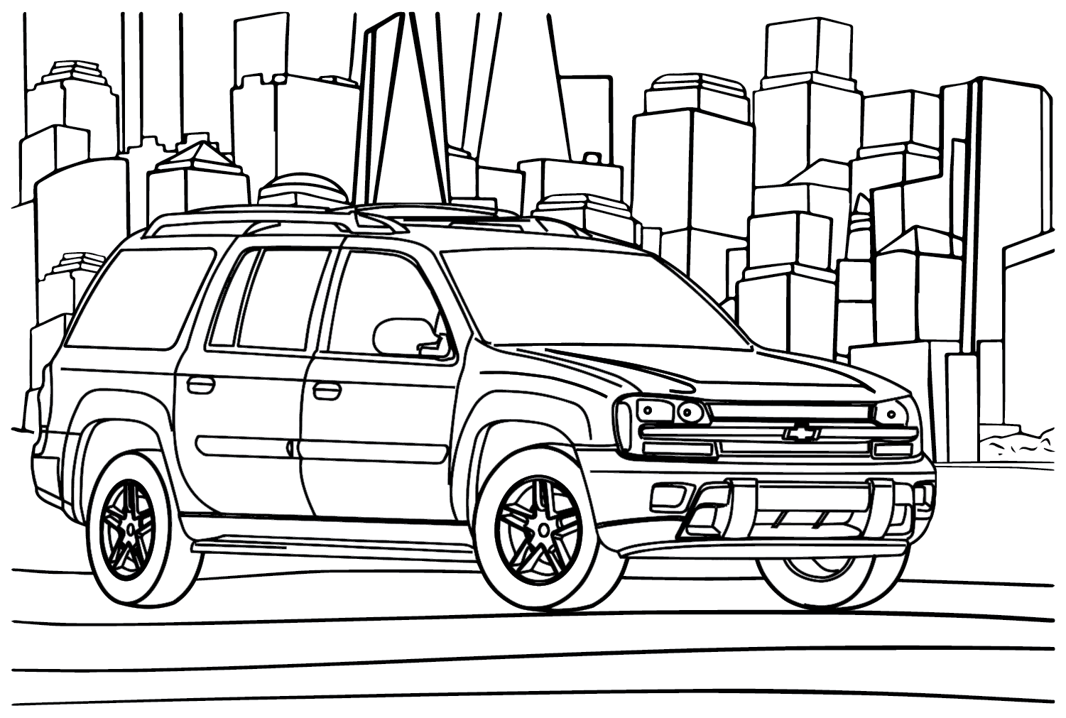 Chevy Blazer Coloring Pages
