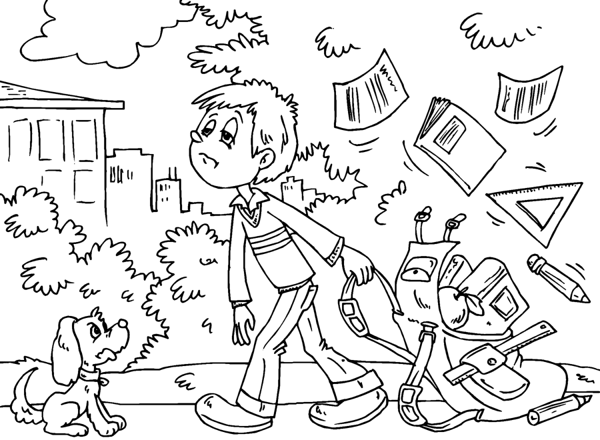 32 Free Printable First Day Of School Coloring Pages