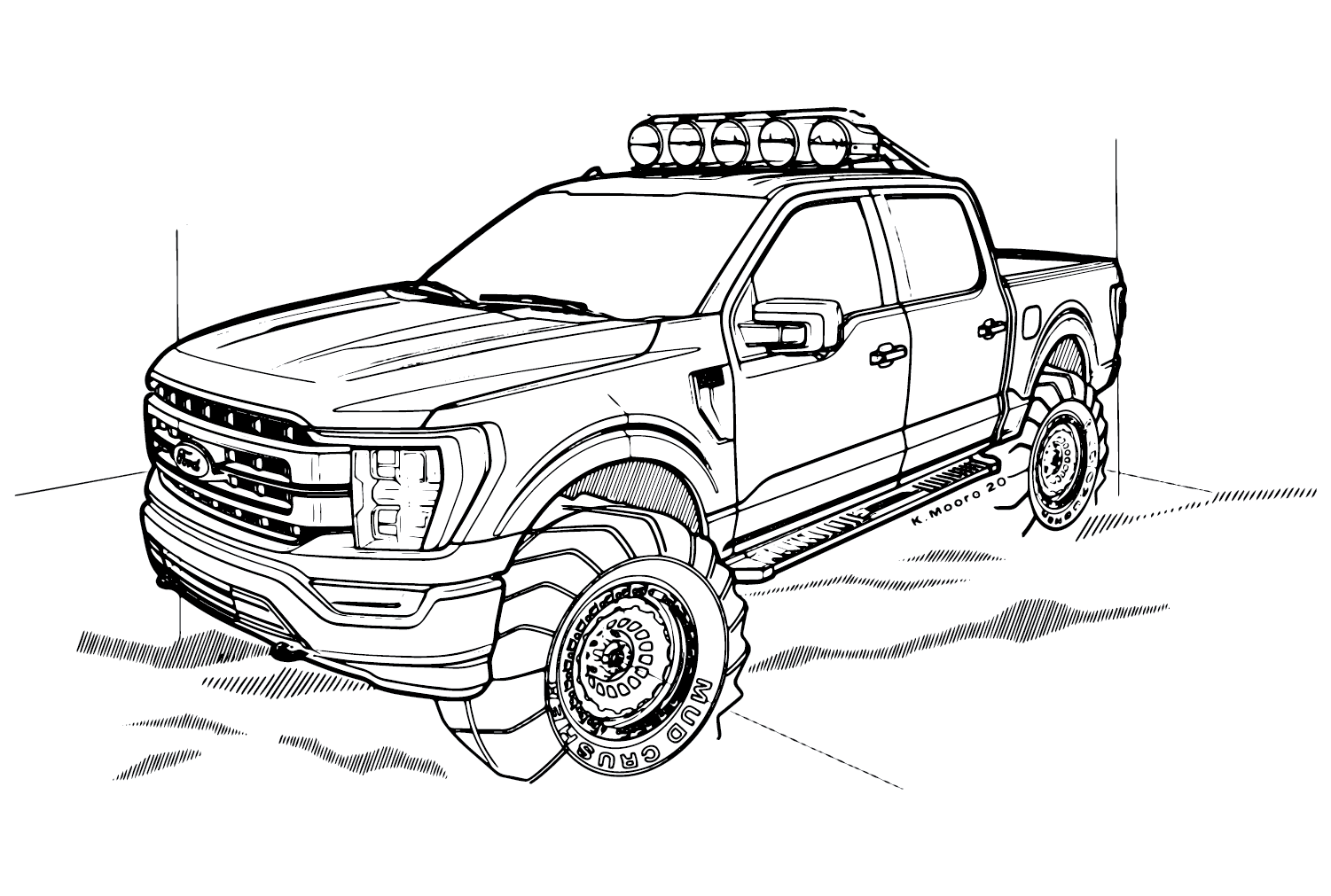 Ford F150 Truck Coloring Pages
