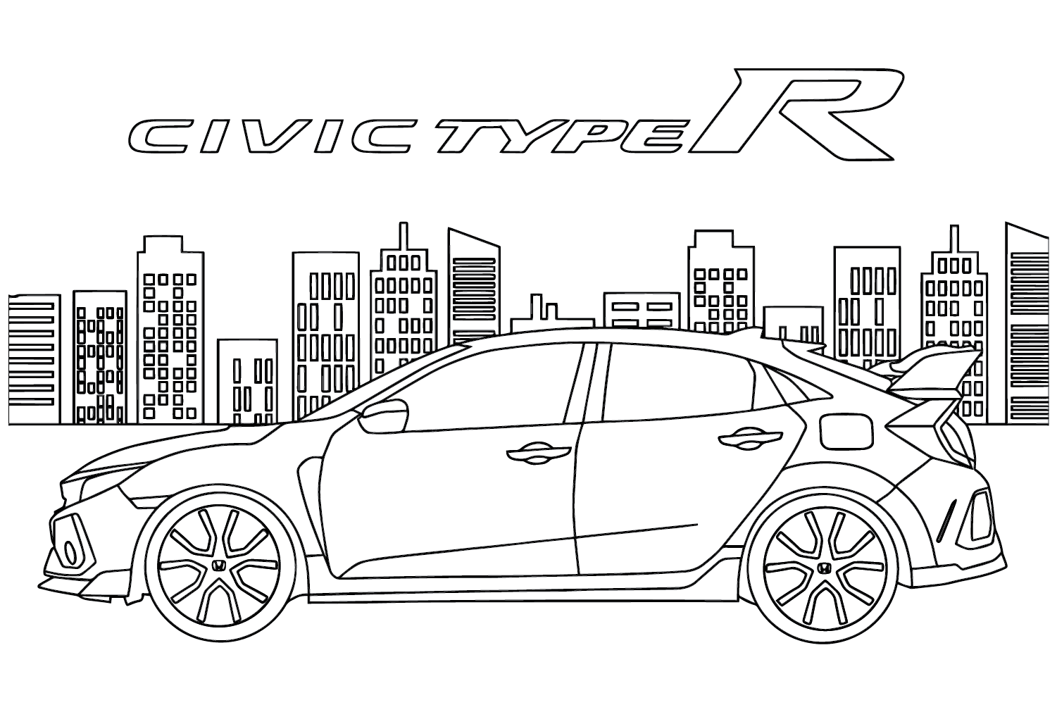 Honda Coloring Pages For Kids