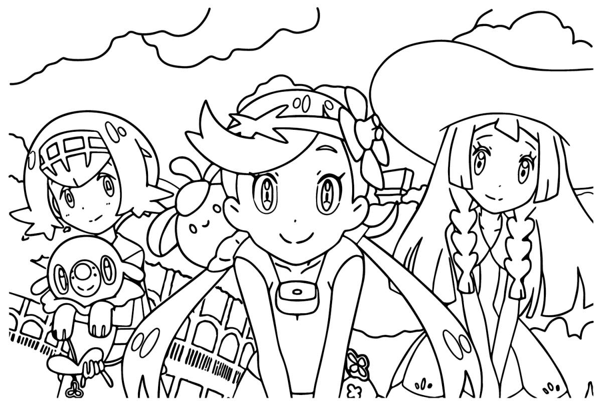 20+ Lana Pokemon Coloring Pages - Free Printable PDF & Online Coloring