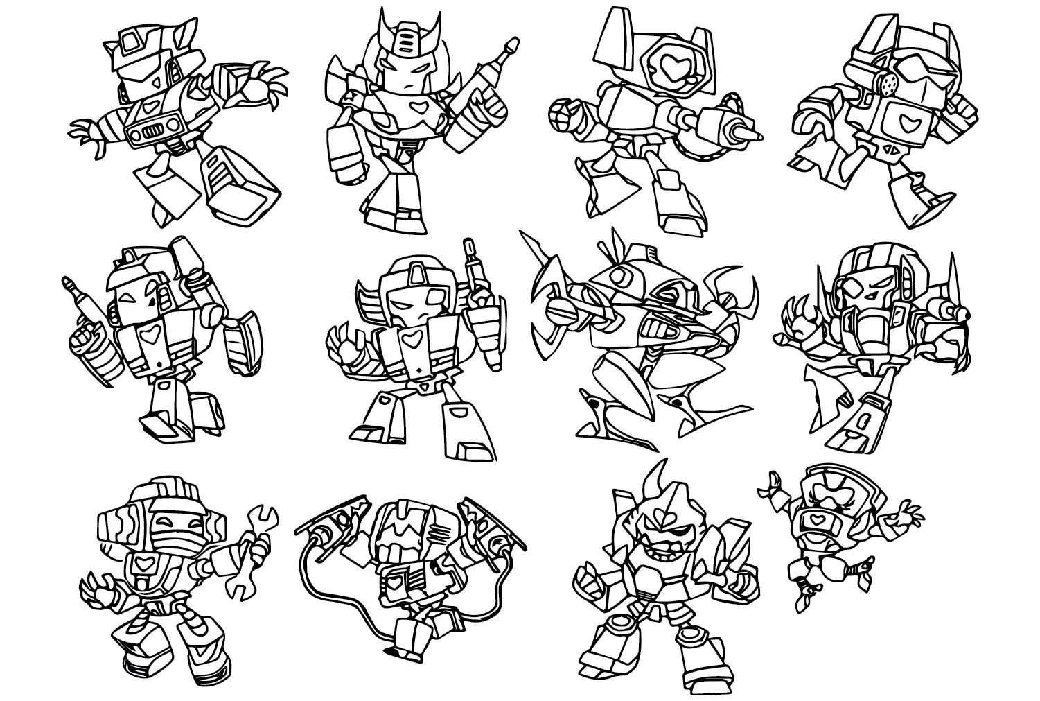Official Transformers 4 Coloring Pages