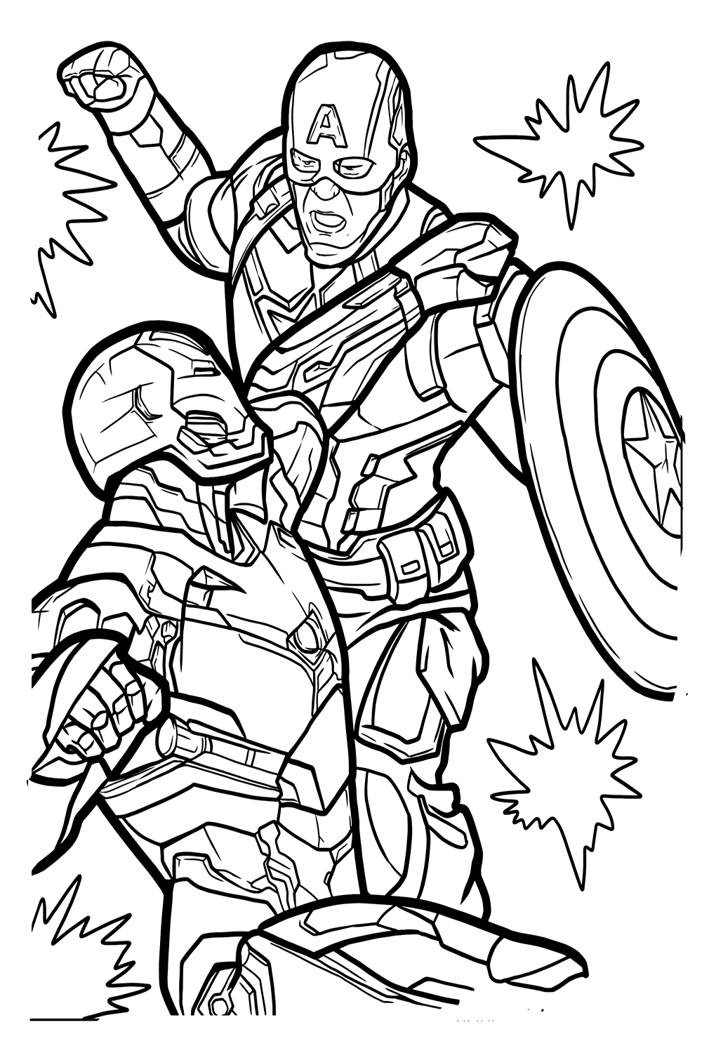 Free Iron Man Mask Coloring Pages