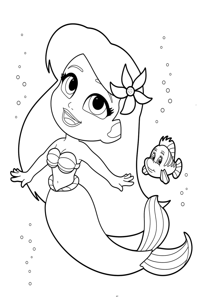 87 Free Printable Ariel Coloring Pages