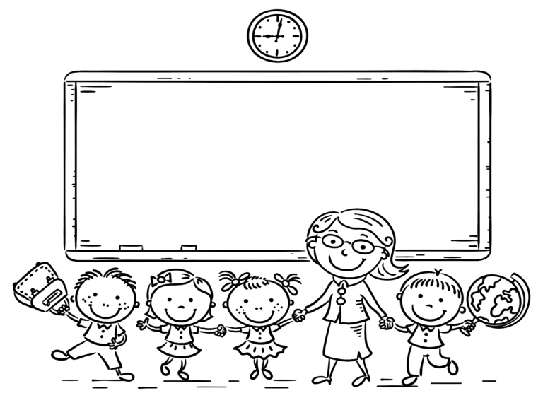 32 Free Printable First Day Of School Coloring Pages