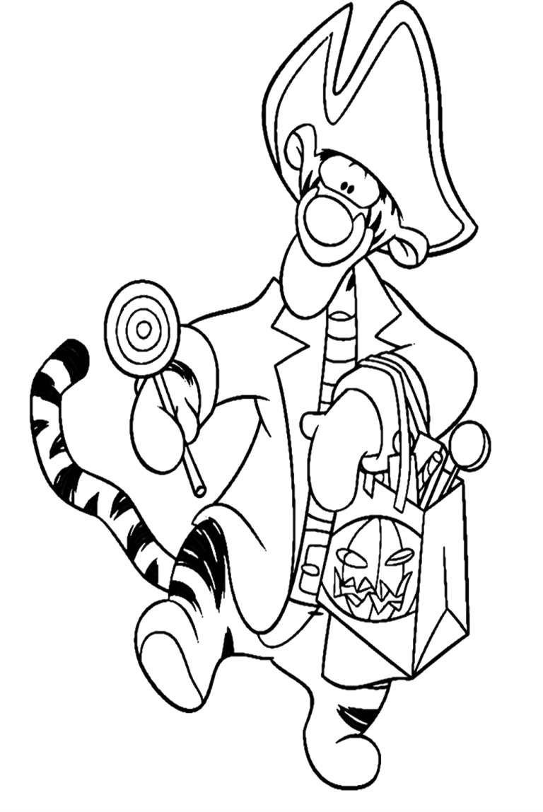47 Free Printable Trick or Treat Coloring Pages