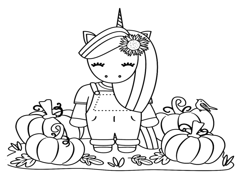 30 Free Printable Halloween Unicorn Coloring Pages