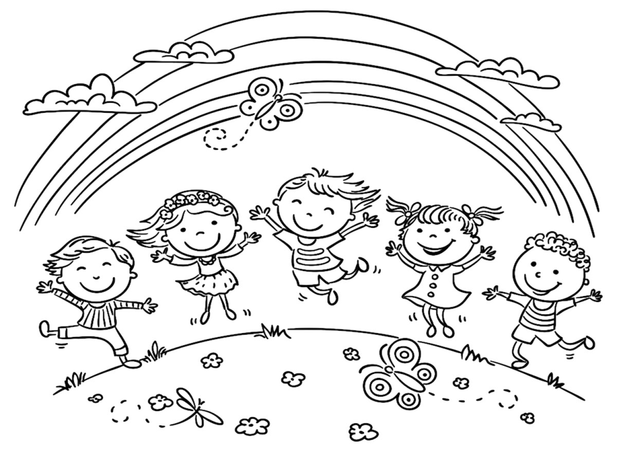 73 Free Printable Rainbow Coloring Pages