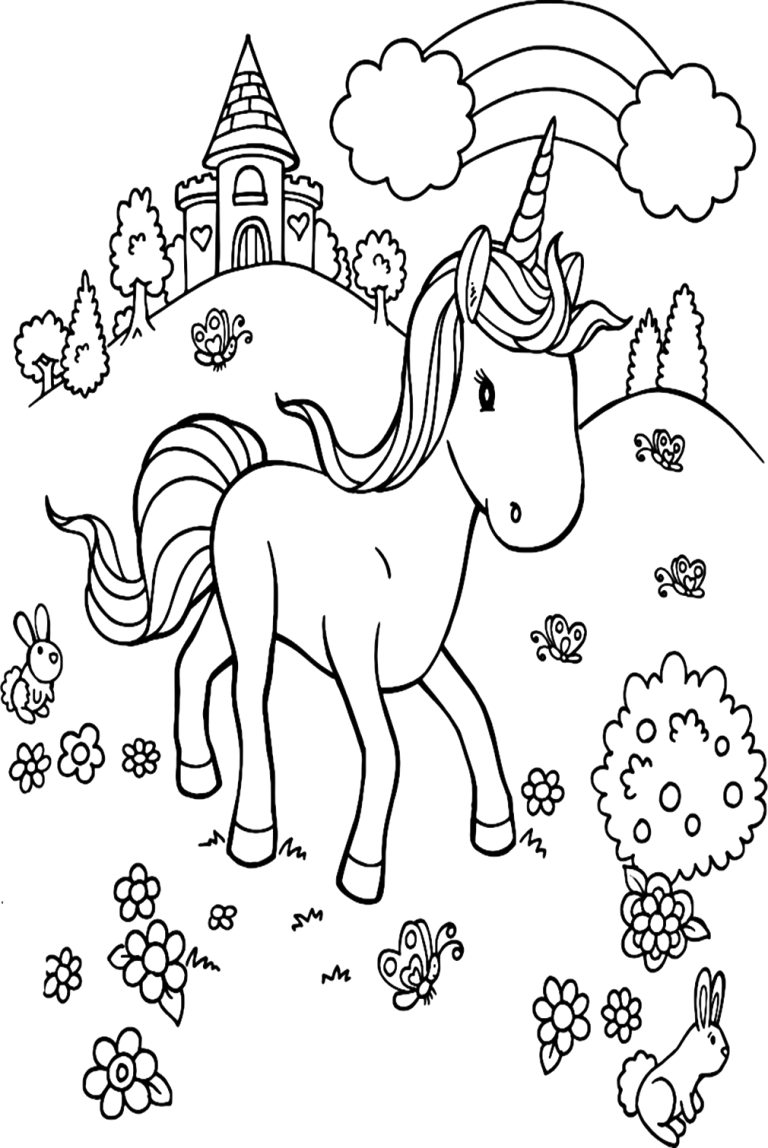 73 Free Printable Rainbow Coloring Pages