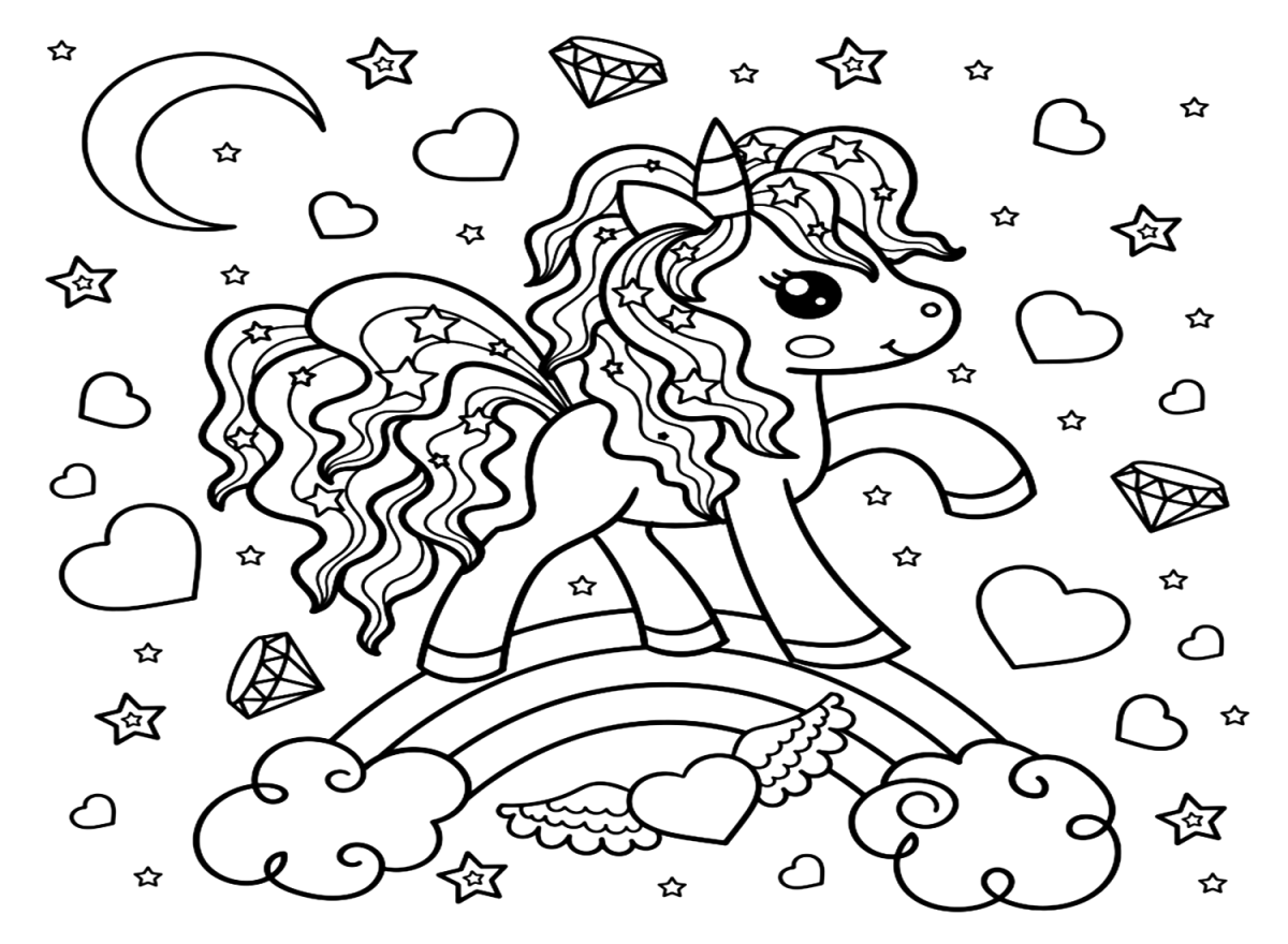 73 Free Printable Rainbow Coloring Pages