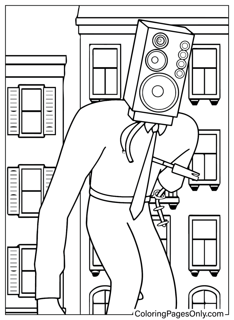 Big Speakerman Coloring Pages - Free Printable PDF & Online Coloring