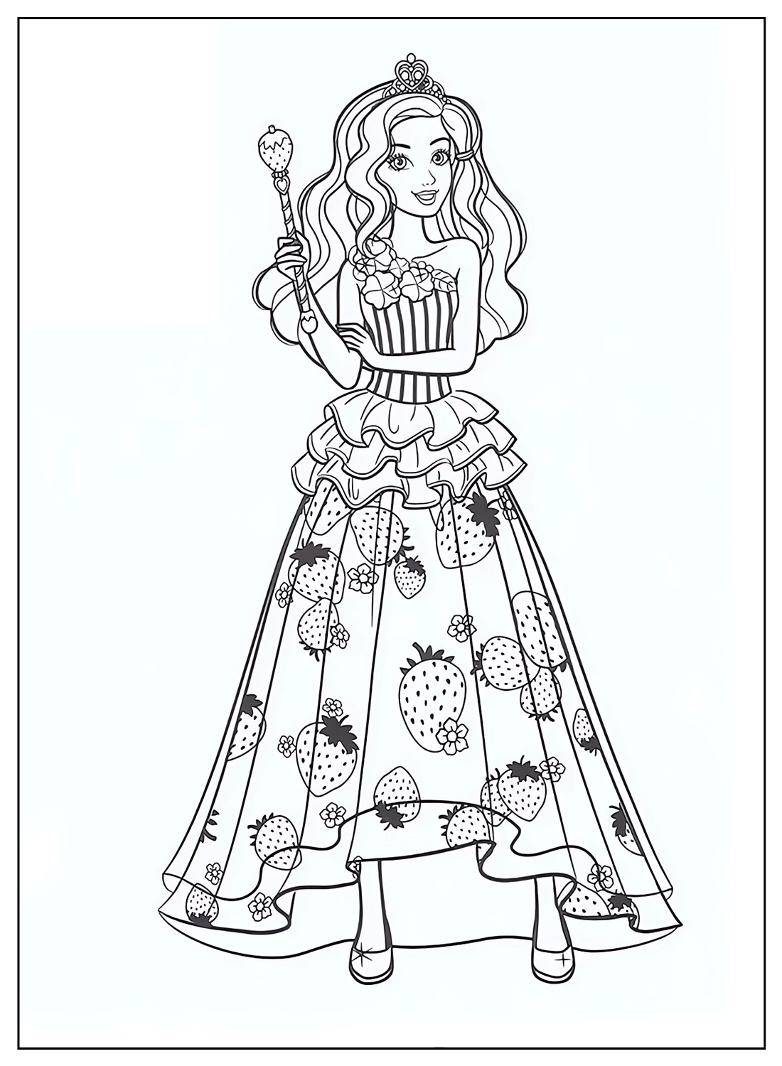 Barbie Para Colorear - Páginas Para Colorear Para Niños Y Adultos