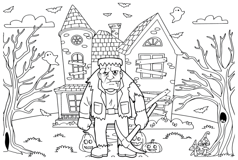 36 Free Printable Frankenstein Coloring Pages
