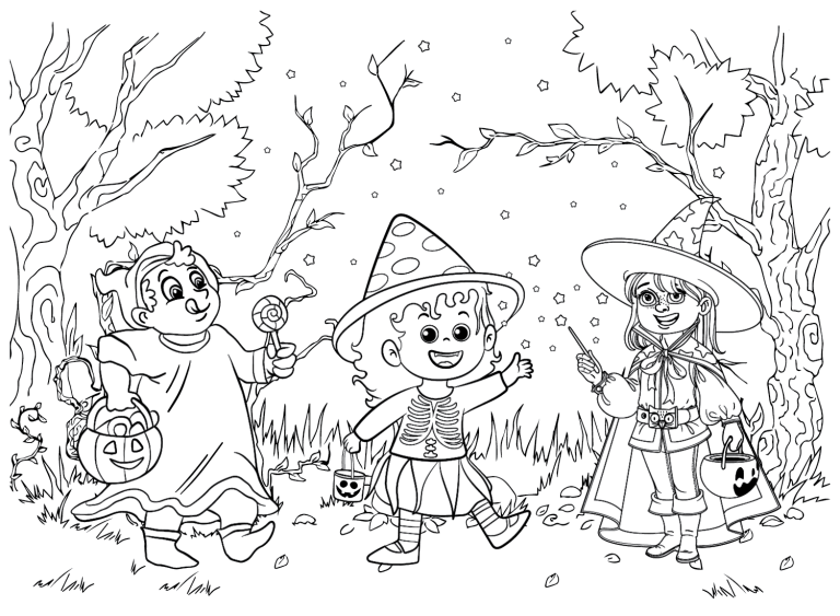30+ Halloween Costume Coloring Pages - Free Printable PDF & Online Coloring